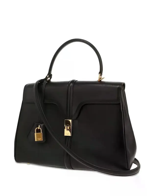 Celine Leather 16 Handbag - Black