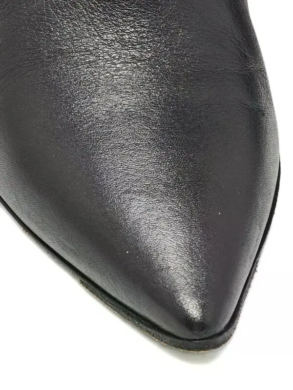 AQUAZZURA 85mm Pointed-toe Leather Ankle Boots