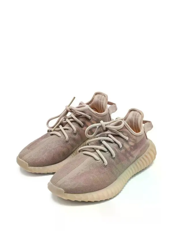 ADIDAS X YEEZY Mesh-patterned Lace-up Sneakers - Neutrals