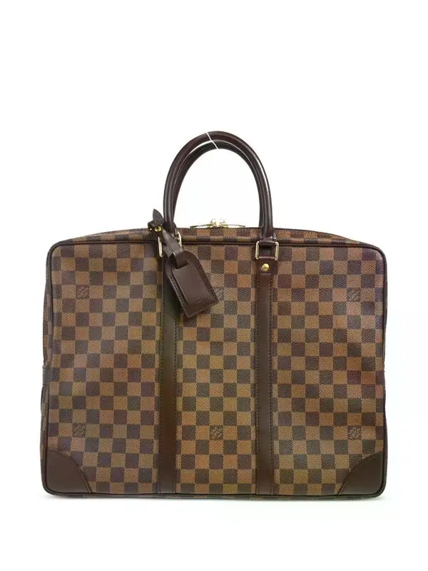 LOUIS VUITTON 2005 Voyage Briefcase - Brown
