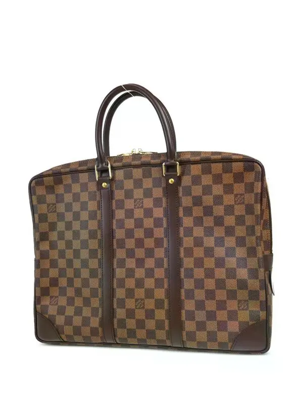 LOUIS VUITTON 2005 Voyage Briefcase - Brown