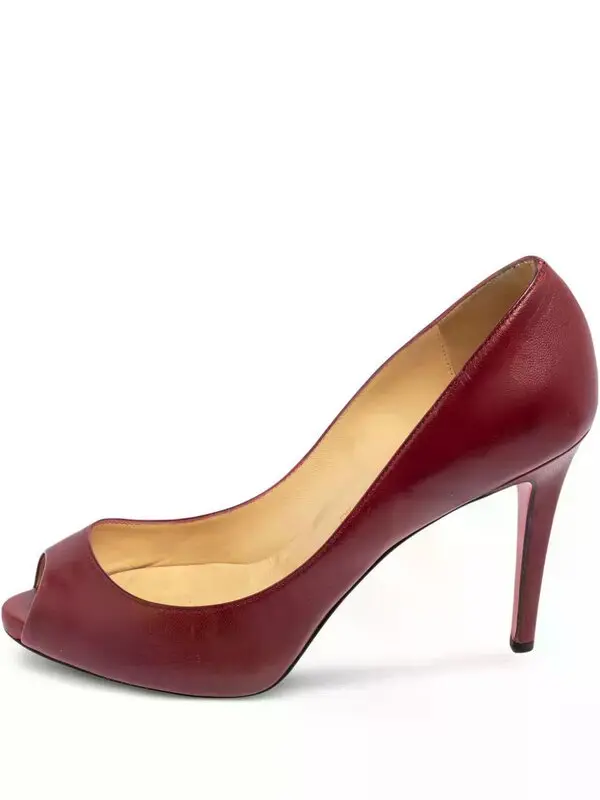 CHRISTIAN LOUBOUTIN Leather Stiletto Pumps - Red