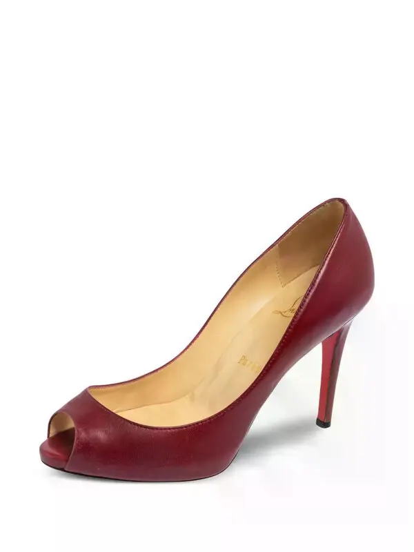 CHRISTIAN LOUBOUTIN Leather Stiletto Pumps - Red