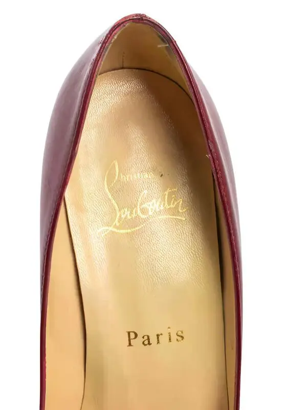 CHRISTIAN LOUBOUTIN Leather Stiletto Pumps - Red