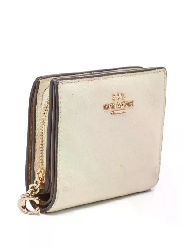 COACH VINTAGE Pre-owned Snap Textured Zip-around Wallet