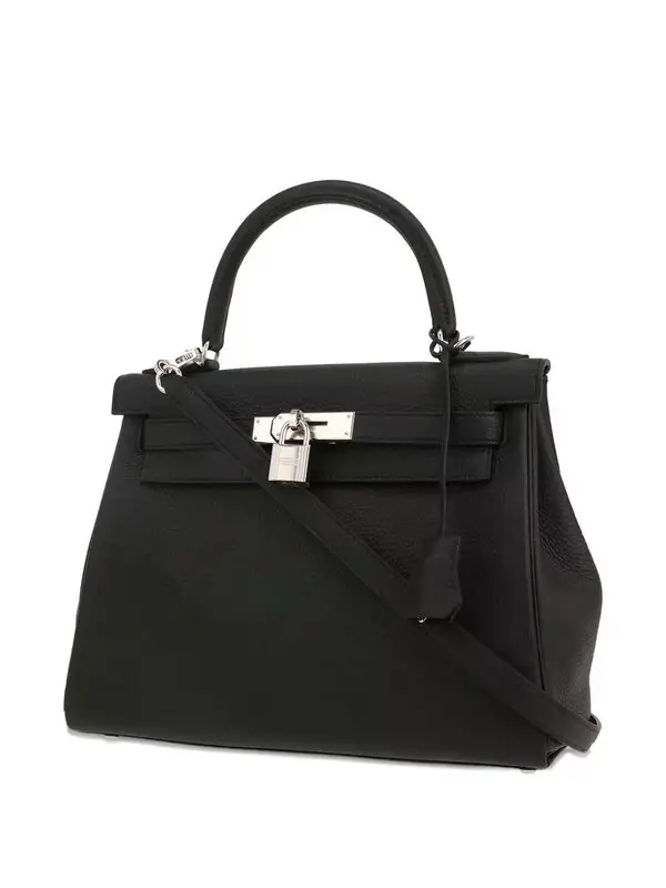 Hermès 2024 Kelly 28 Handbag - Black