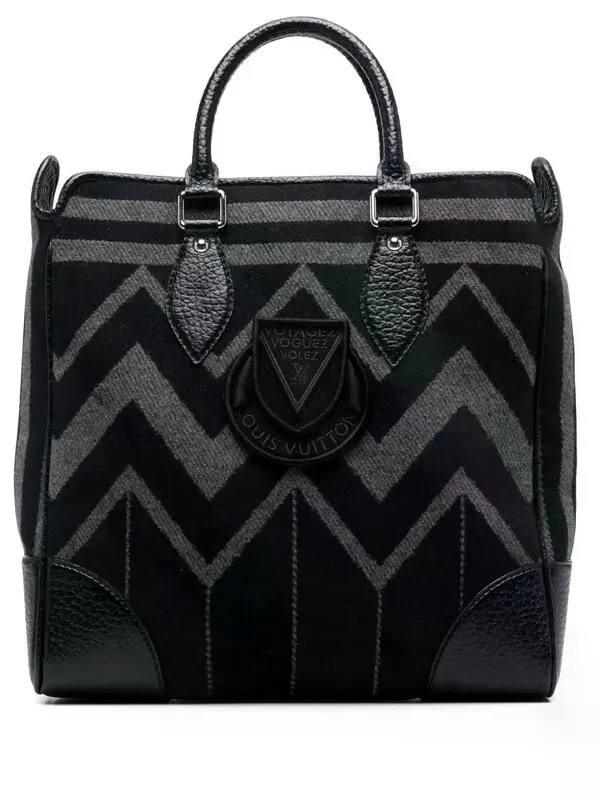 LOUIS VUITTON 2015 Voyagez Vail Blanket Tote Bag - Blue