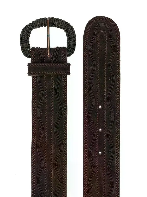 Saint Laurent Pre-owned 1970s Braided Detailing Belt