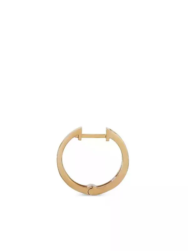 LB EXCLUSIVE 14k Gold Diamond Hoop Earrings - Yellow
