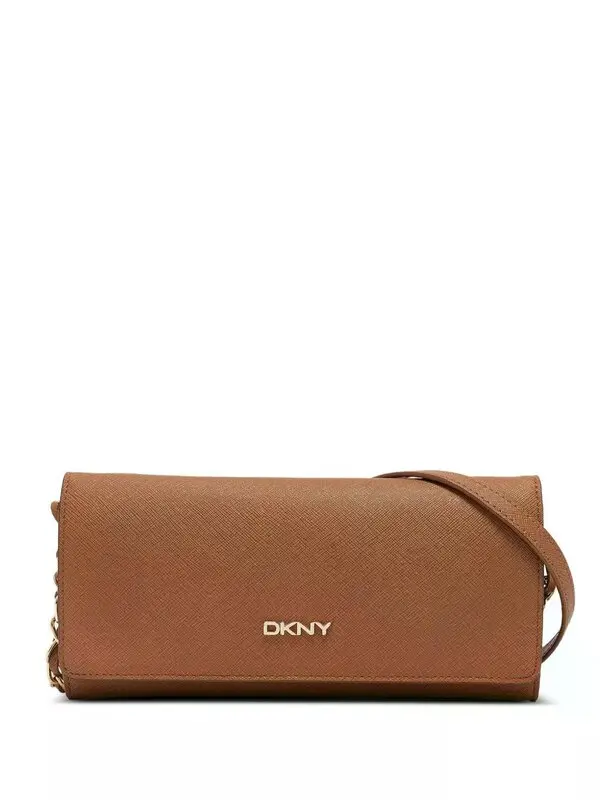 Dkny Vintage Leather Shoulder Bag - Brown