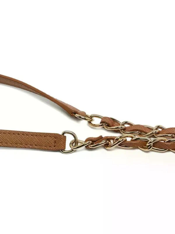 Dkny Vintage Leather Shoulder Bag - Brown