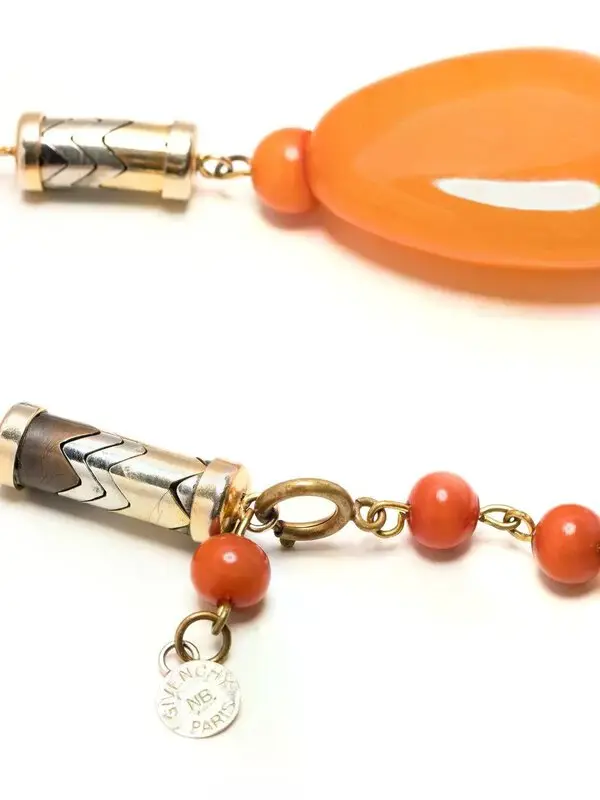 Givenchy 1970s Beaded Chain Necklace