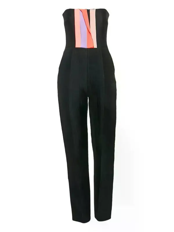 ROKSANDA Pleated Strapless Jumpsuit - Black