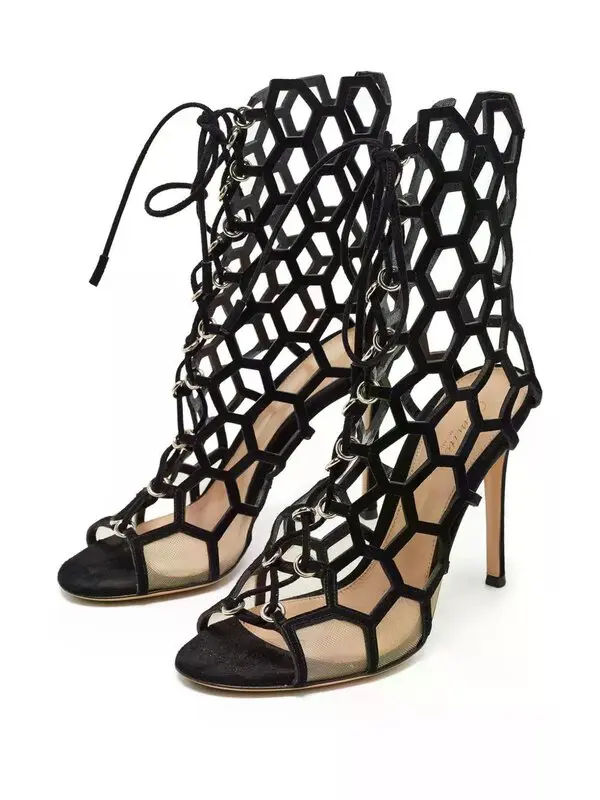 GIANVITO ROSSI 100mm Cut-out Sandals
