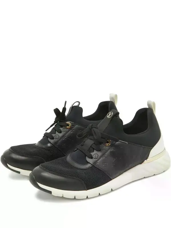 LOUIS VUITTON Monogram-panelled Sneakers - Black