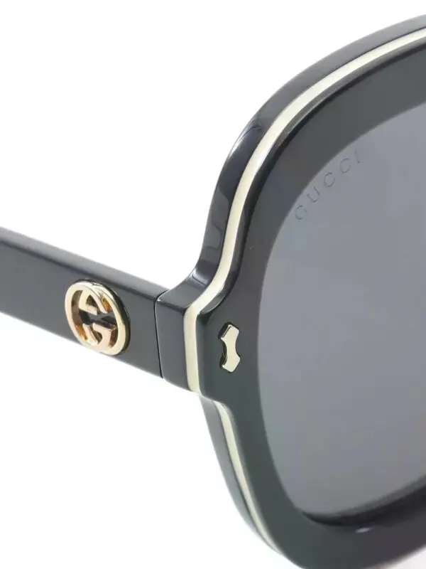 Gucci 2000s Geometric-frame Sunglasses