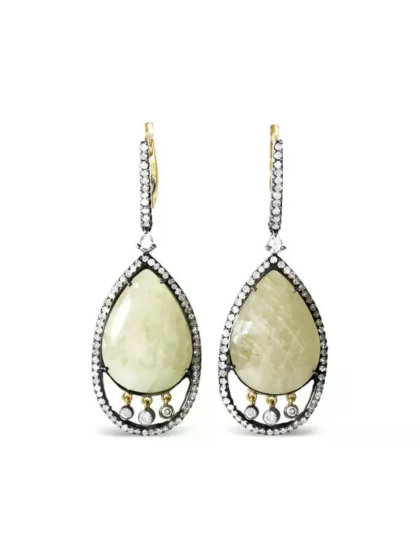 LB EXCLUSIVE 18k Yellow Diamond And Sapphire Earrings - Gold