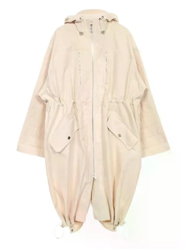 Hermès 2010s Hooded Buttoned Coat