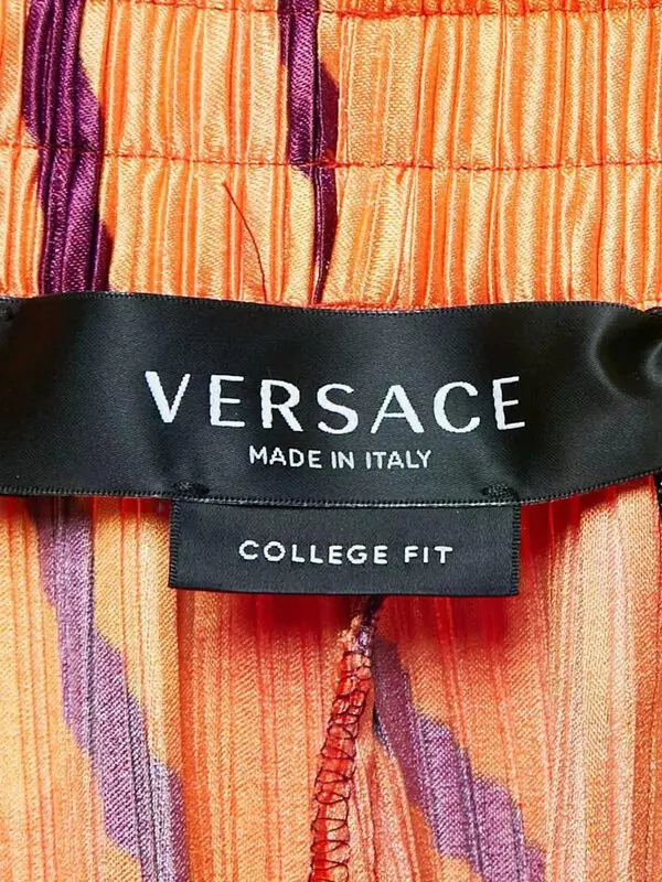 Versace Pleated Printed Shorts
