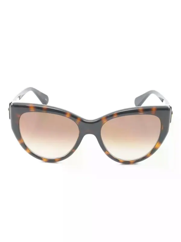 Gucci 2020s Tortoiseshell Cat-eye Sunglasses - Brown