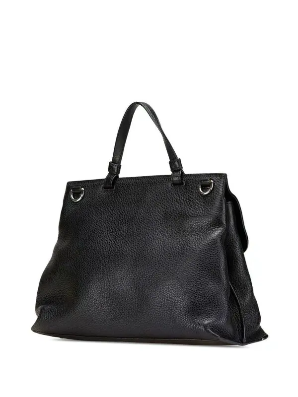 Gucci Medium Leather Bamboo Daily Satchel 2000-2015 - Black