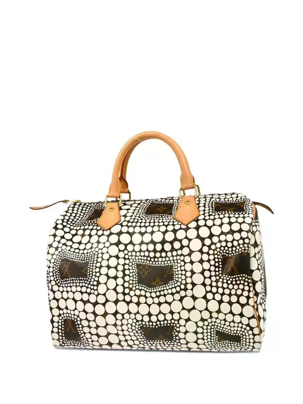 LOUIS VUITTON X Yayoi Kusama 2012 Speedy 30 Handbag - Brown