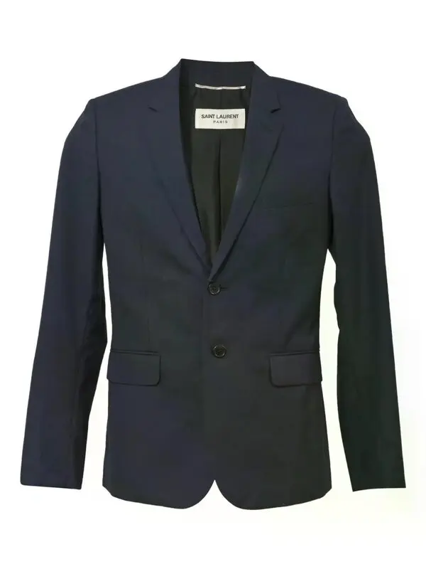 Saint Laurent Single-breasted Blazer - Blue