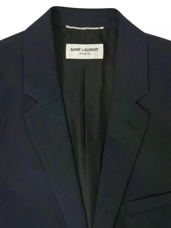 Saint Laurent Single-breasted Blazer - Blue