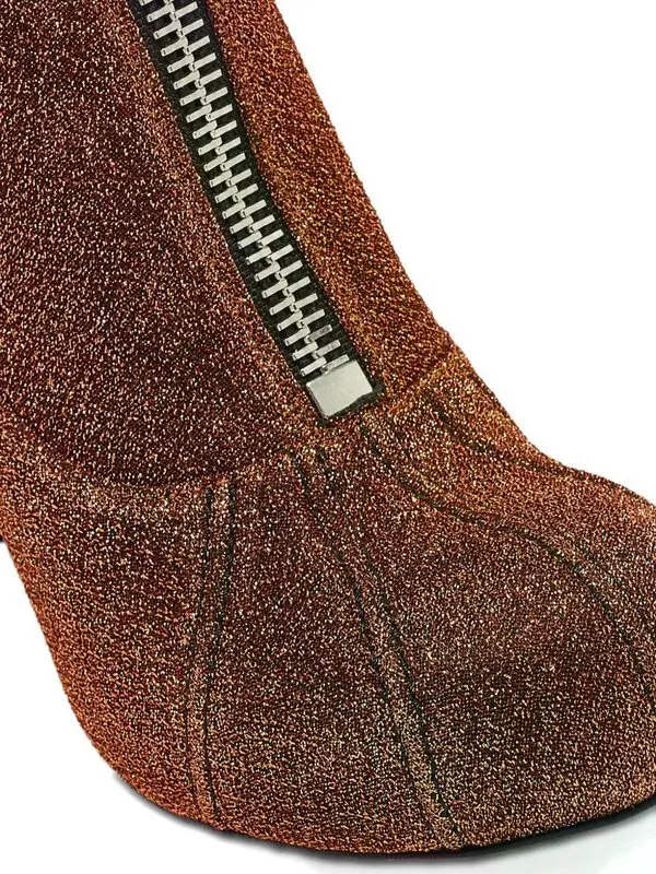 Stella McCartney Glitter Zip Ankle Boots