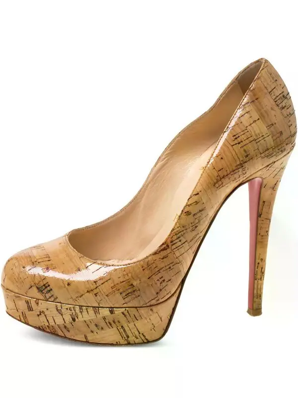 CHRISTIAN LOUBOUTIN Bianca 125mm Cork Pumps - Neutrals