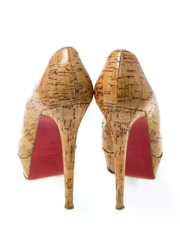CHRISTIAN LOUBOUTIN Bianca 125mm Cork Pumps - Neutrals