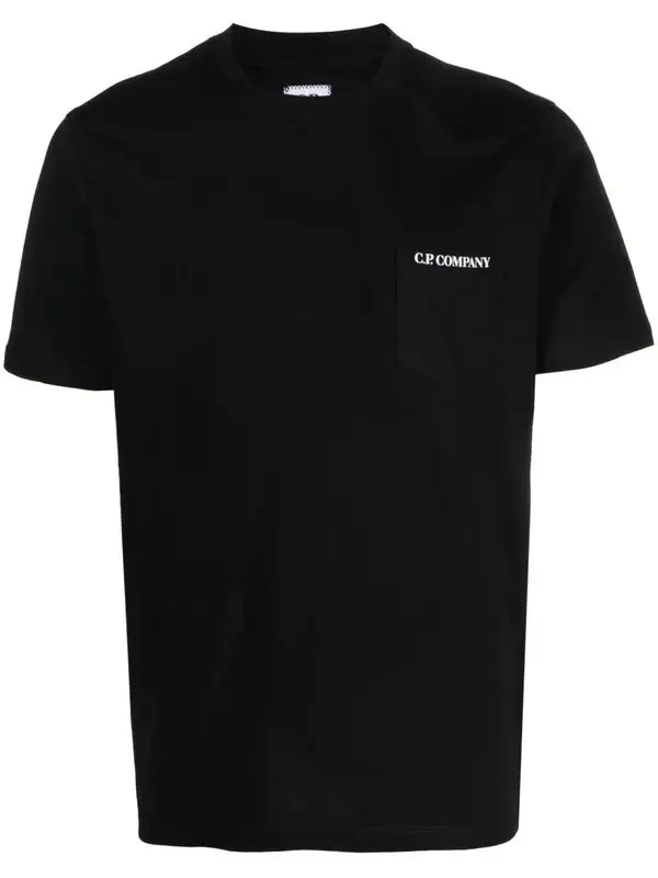 C.P. COMPANY Pre-owned Logo-print Patch-pocket Cotton T-shirt