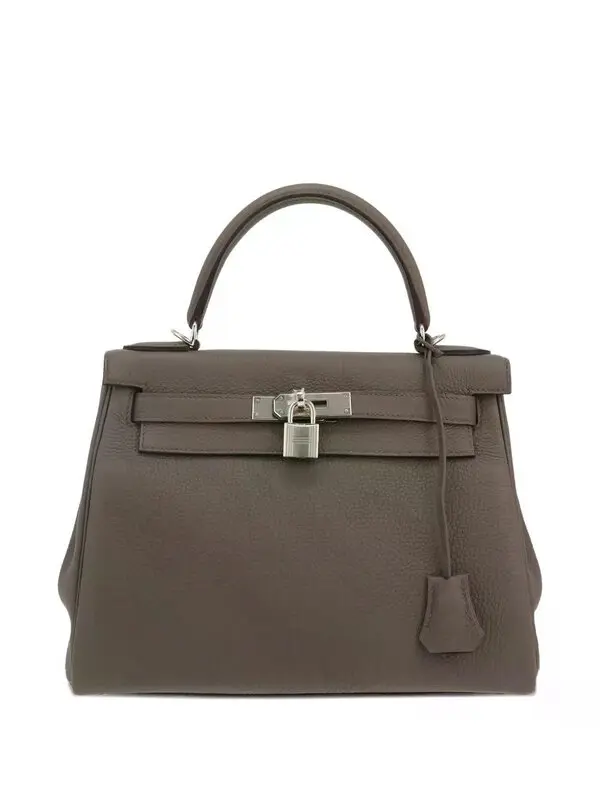 Hermès Kelly 28 Sellier Two-way Handbag - Grey