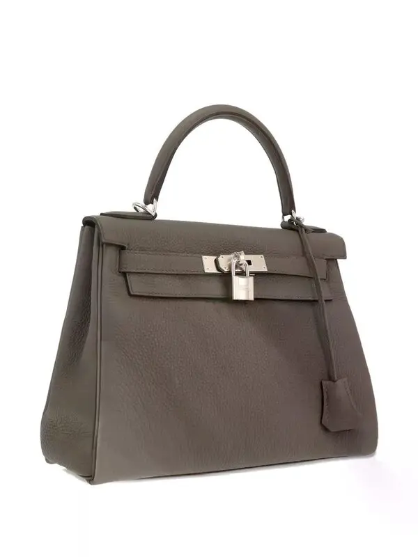 Hermès Kelly 28 Sellier Two-way Handbag - Grey