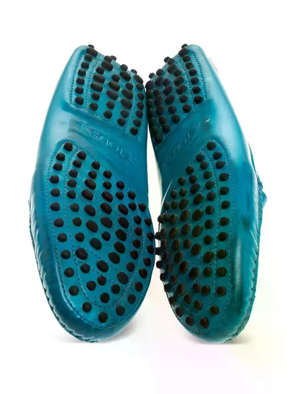 TOD'S Vintage 2023 Leather Loafers - Blue