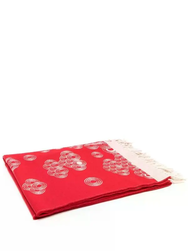 Cartier Circular Pattern Cashmere Scarf - Blue