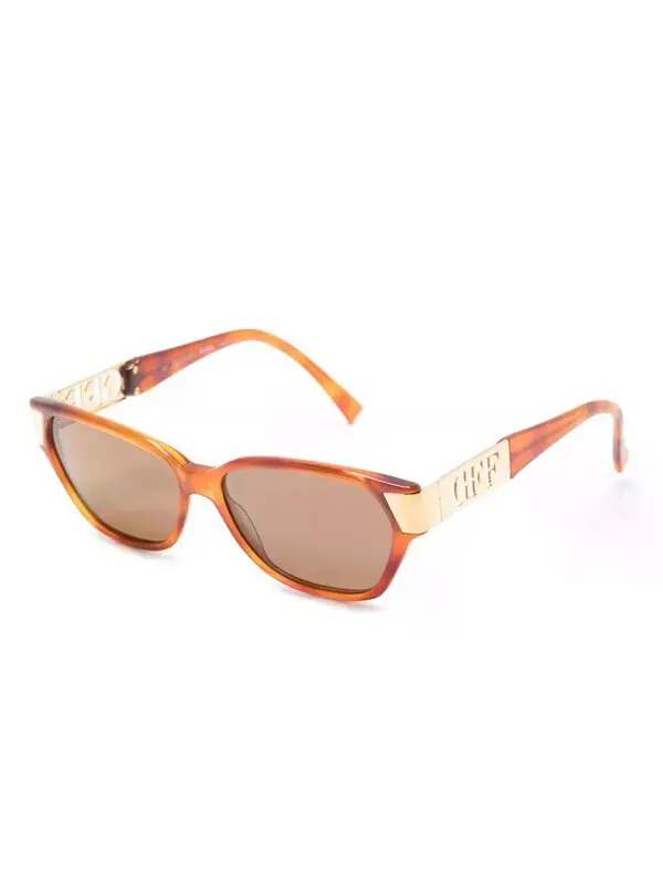 Gianfranco Ferre Logo-plaque Tortoiseshell-effect Sunglasses