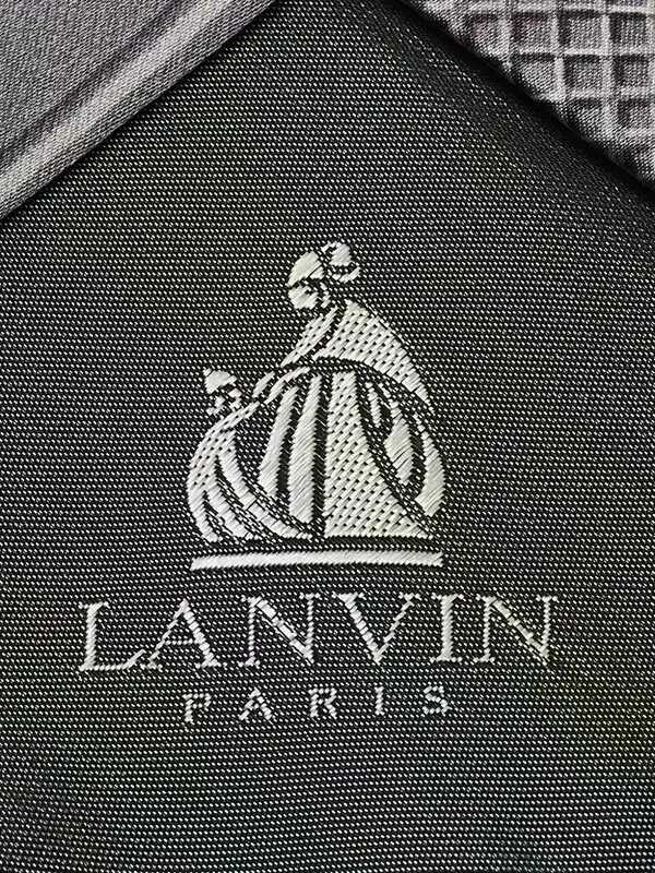 LANVIN Patterned Silk Neck Tie