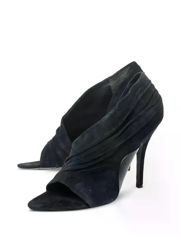 ALEXANDER WANG Draped Suede High Heel Sandals