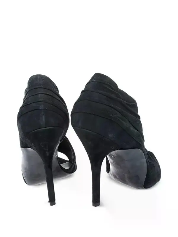 ALEXANDER WANG Draped Suede High Heel Sandals