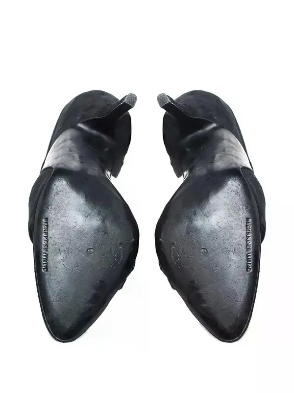 ALEXANDER WANG Draped Suede High Heel Sandals
