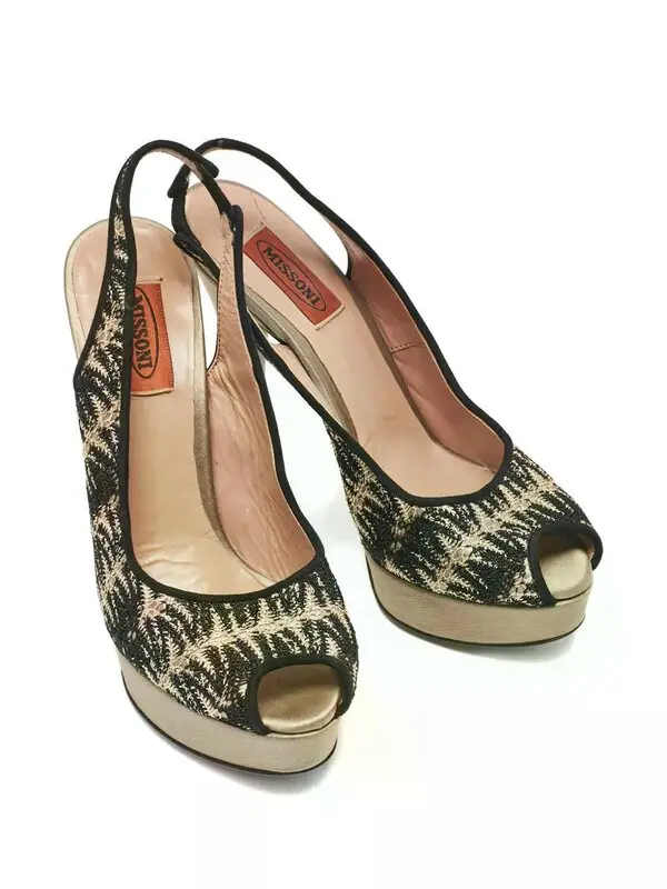 Missoni Slingback Platform Pumps