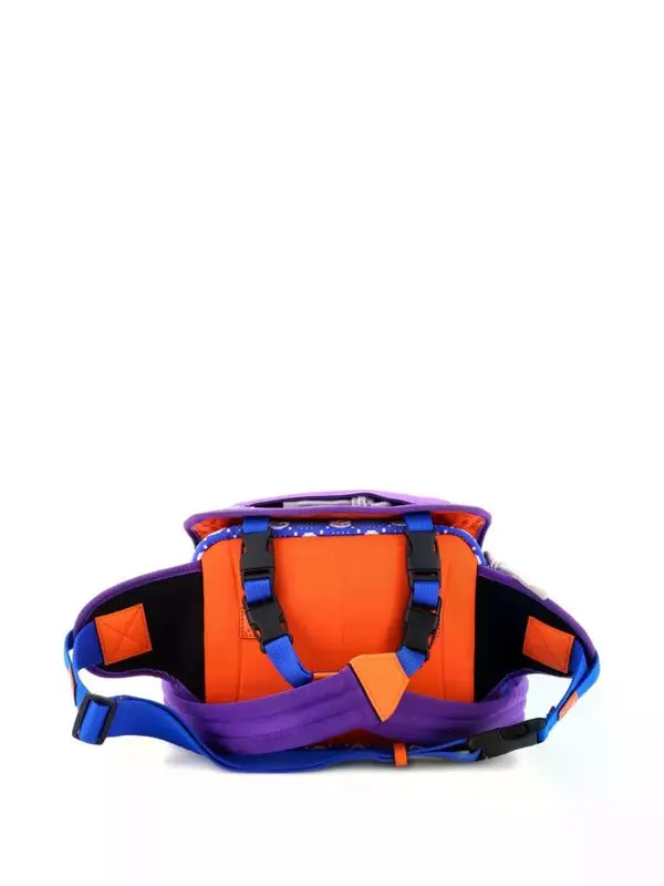 Gucci Buckle Flap Chest Strap Gg Fabric Backpack