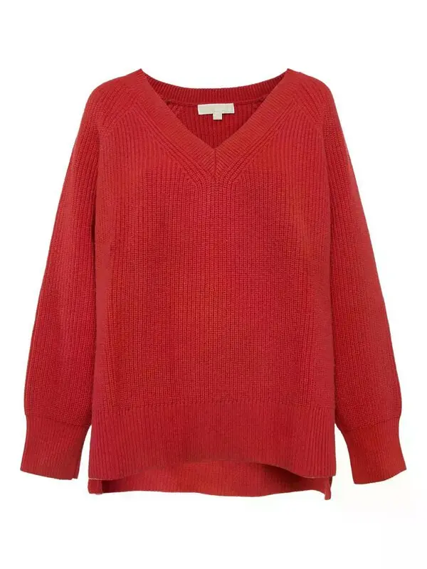 Michael Kors Ribbed V-neck Sweater
