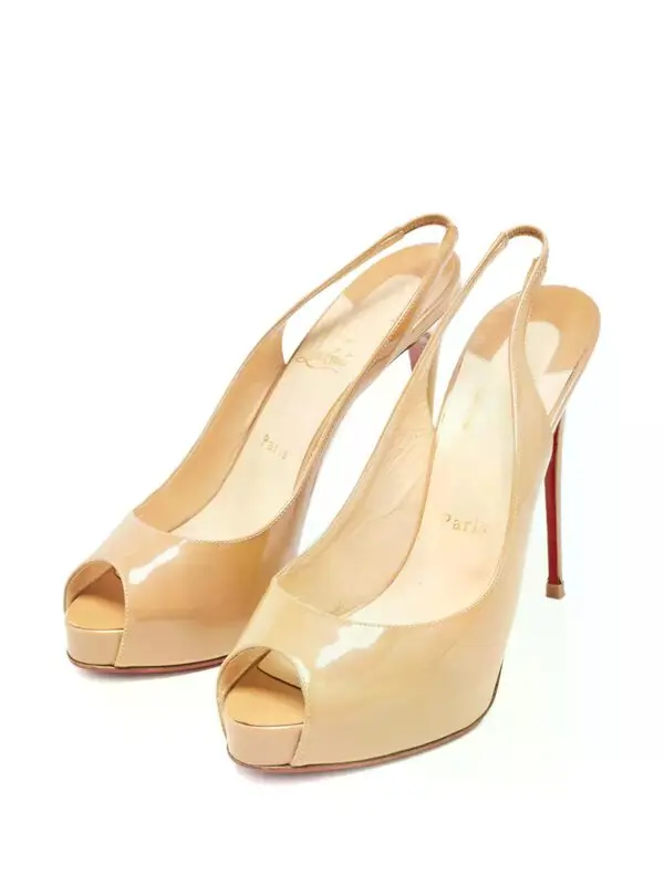 CHRISTIAN LOUBOUTIN Slingback Leather Pumps