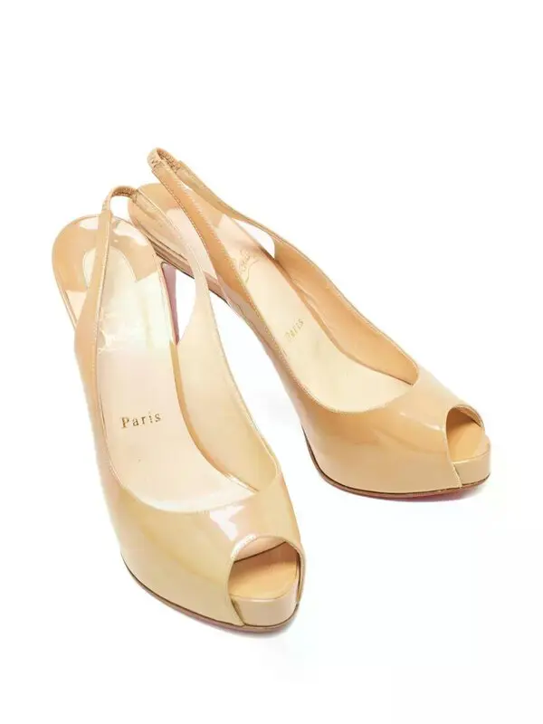 CHRISTIAN LOUBOUTIN Slingback Leather Pumps