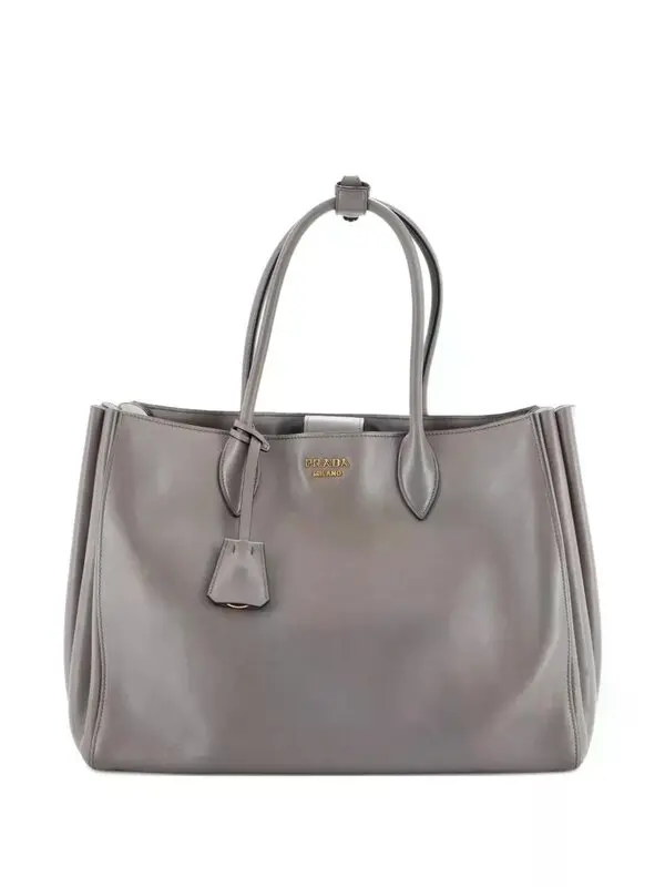 Prada Soft Bibliotheque City Calfskin Large Tote Bag