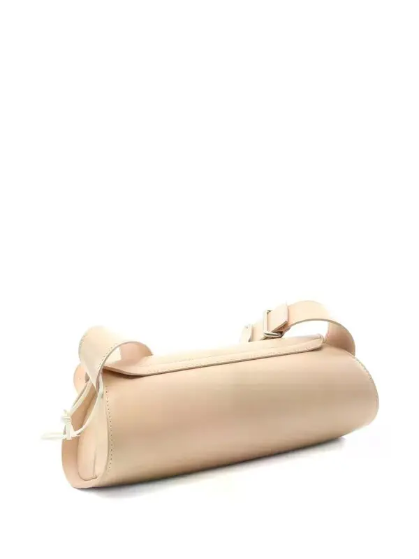 JIL SANDER Cannolo Leather Shoulder Bag - Pink