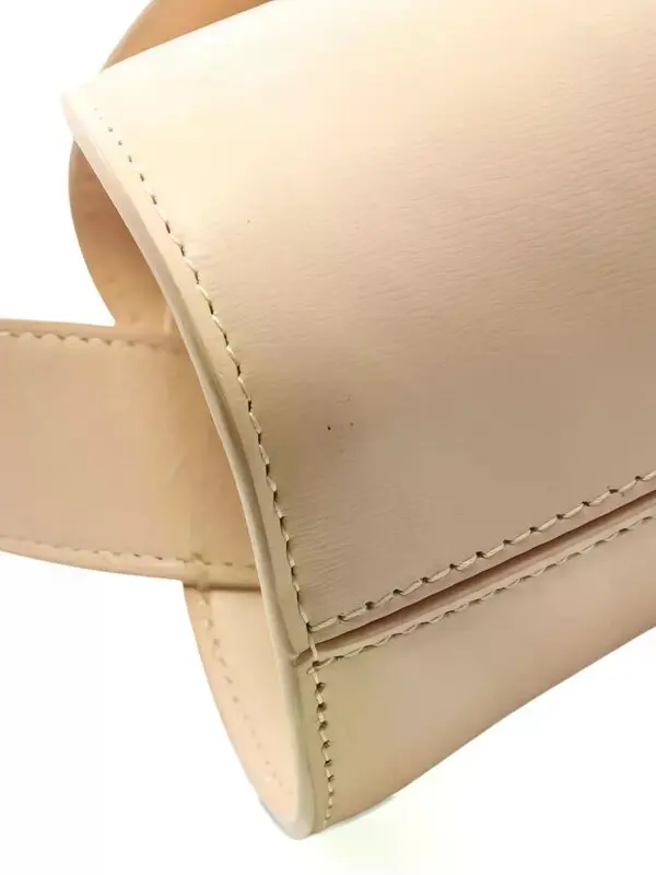 JIL SANDER Cannolo Leather Shoulder Bag - Pink