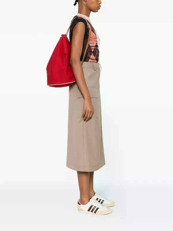 Hermès 1990 Matelot-marin Cotton Backpack - Red